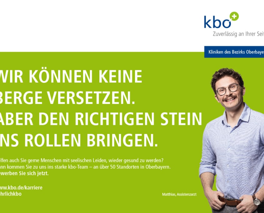 Corporate und Brand Identity, kbo-Kliniken des Bezirks Oberbayern